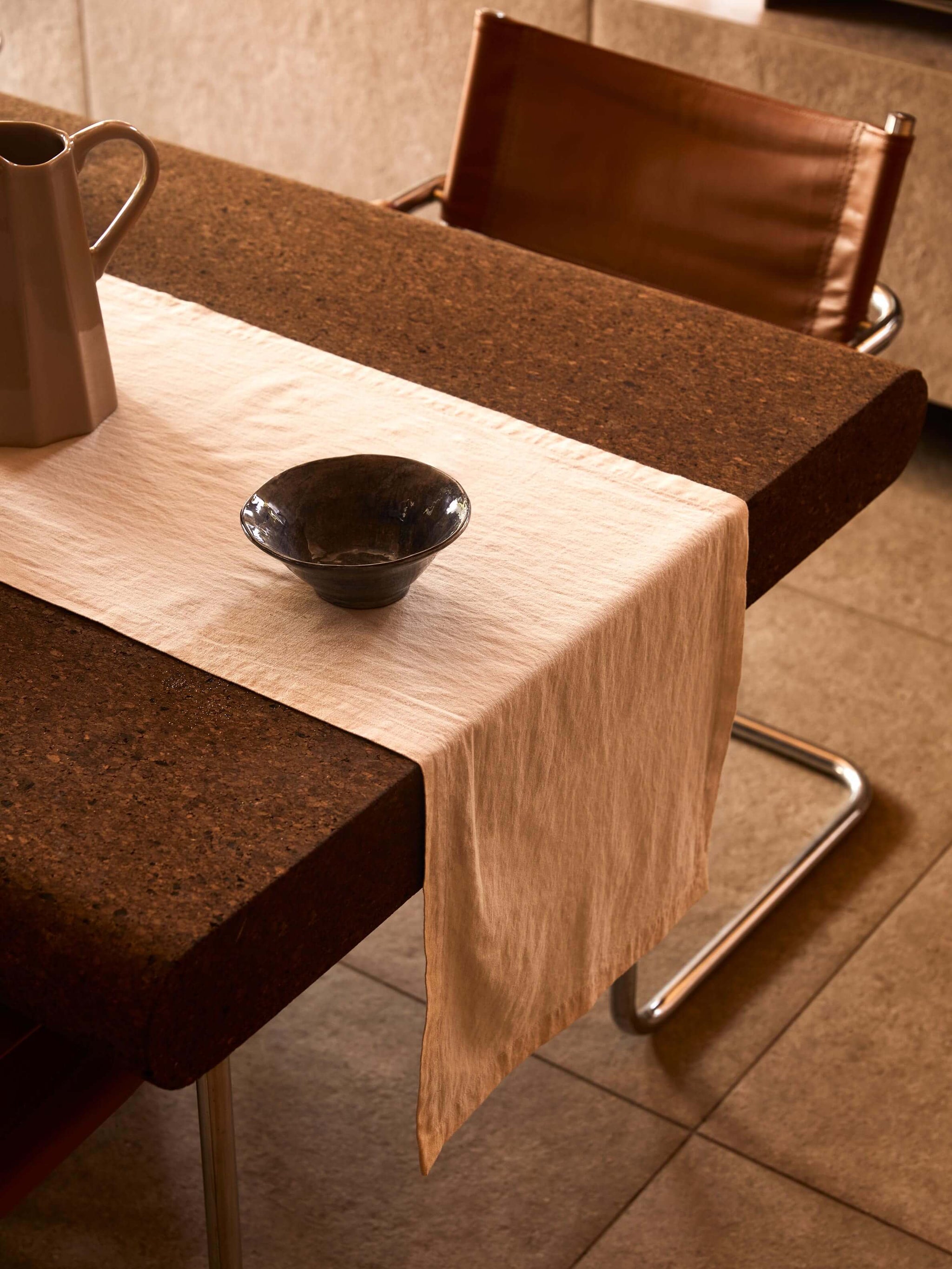 Buy Luxury Oatmeal Table Runners Online - Terrace