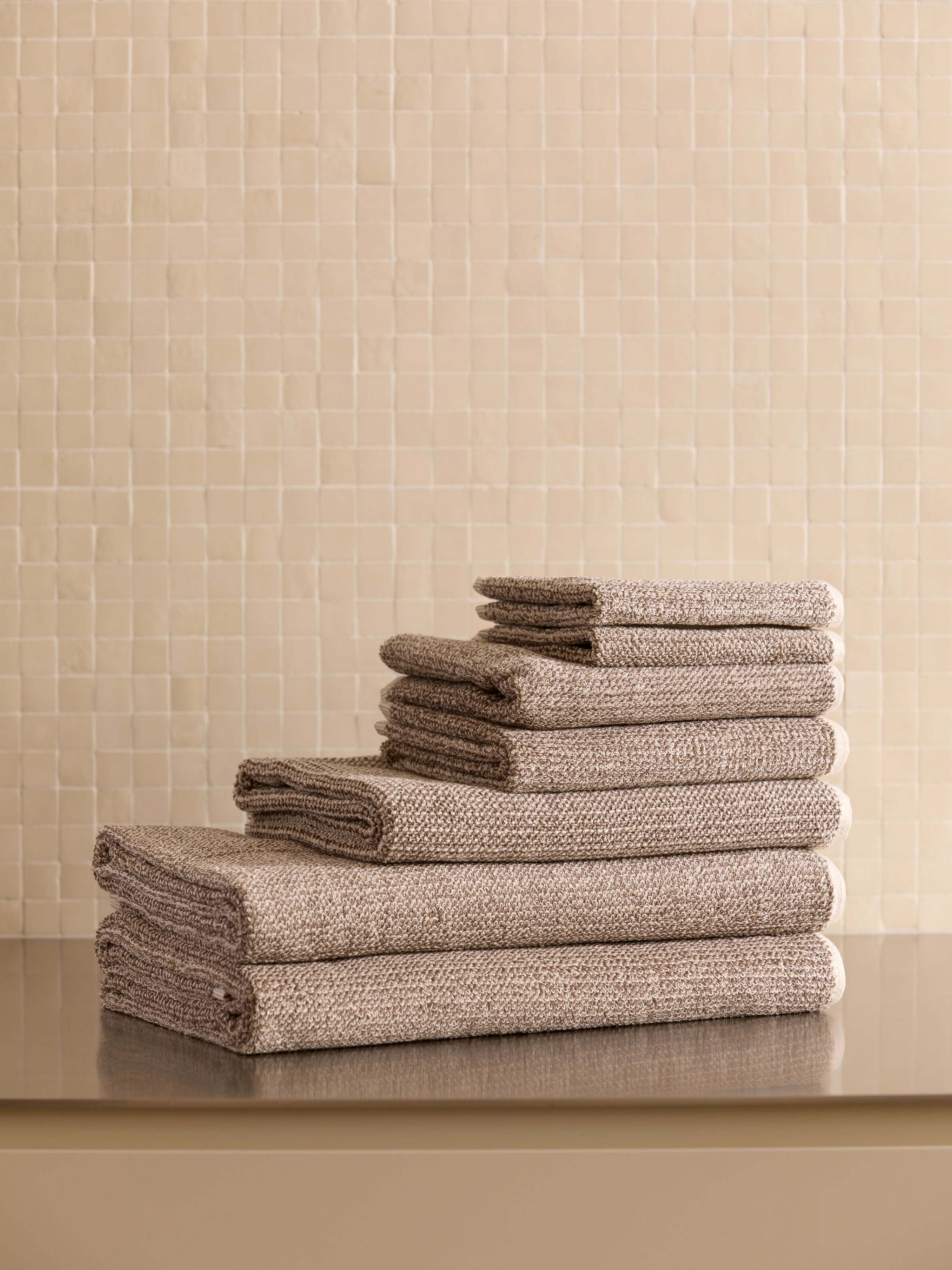 Buy Luxury Natural Towel Sets Online - Tweed Light