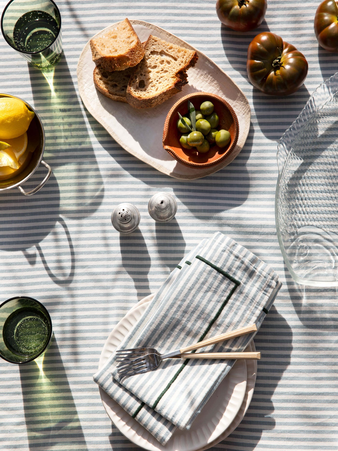 Buy Luxury Striped Table Linen Online - Faro